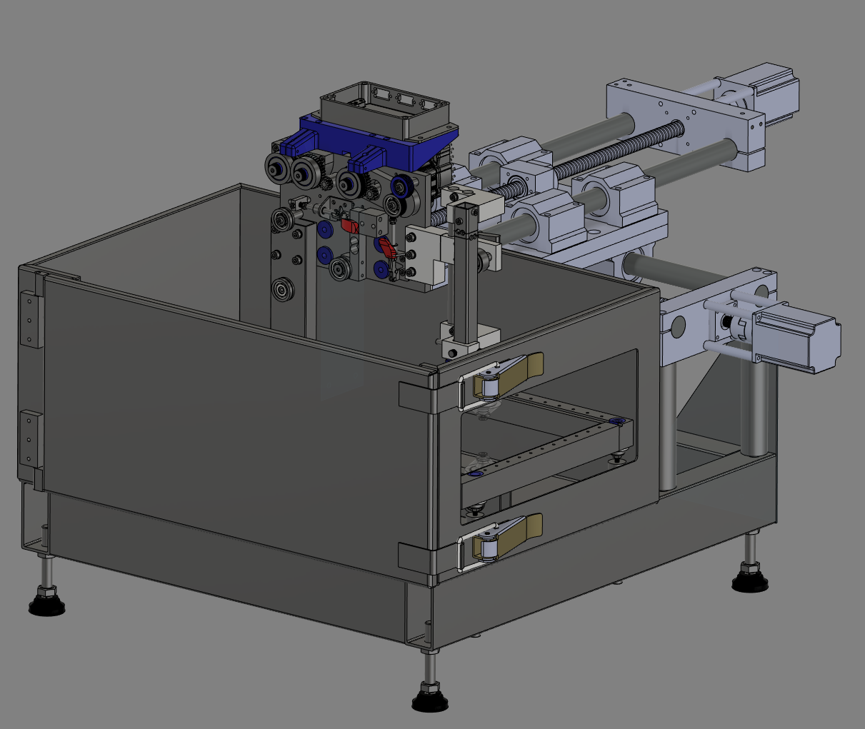 Example mechanics of W-EDM machine – BaxEDM