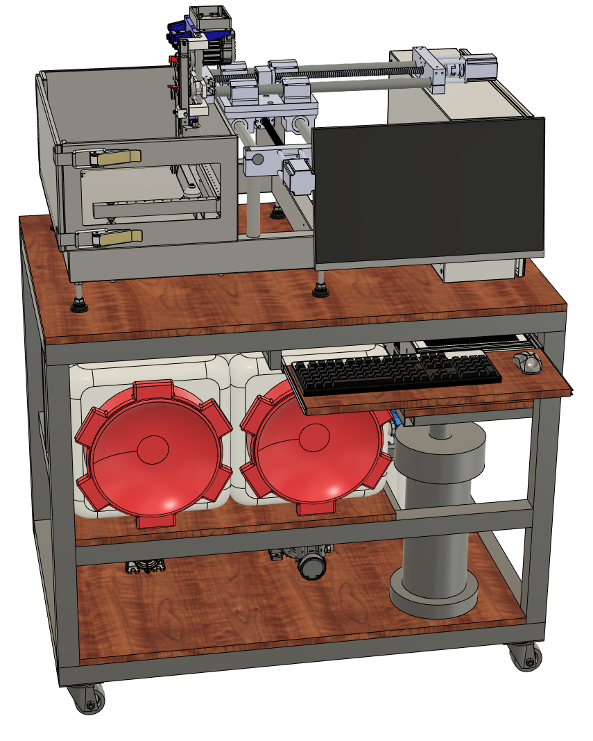 CAD model of MK3 machine – BaxEDM